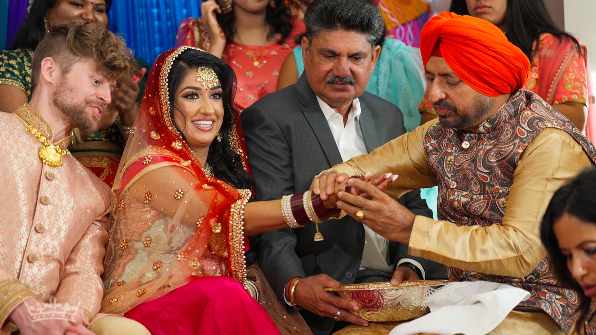 Raj Khalsa Gurdwara Sterling VA Sikh Wedding | Loveena & Shea | Choora ...